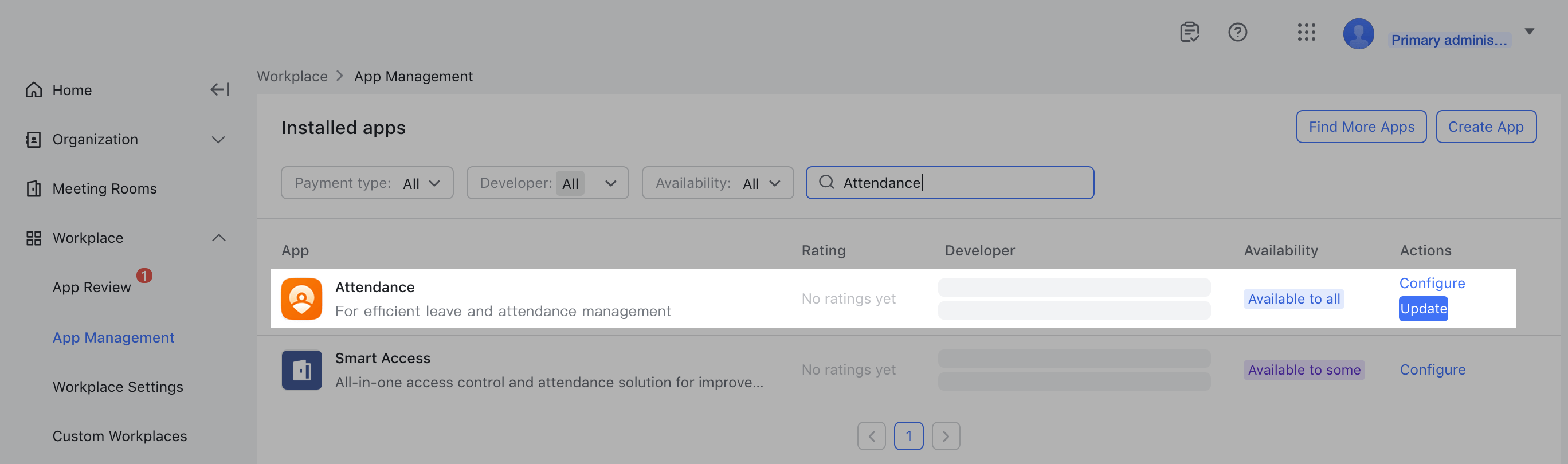 Admin | Update Attendance app