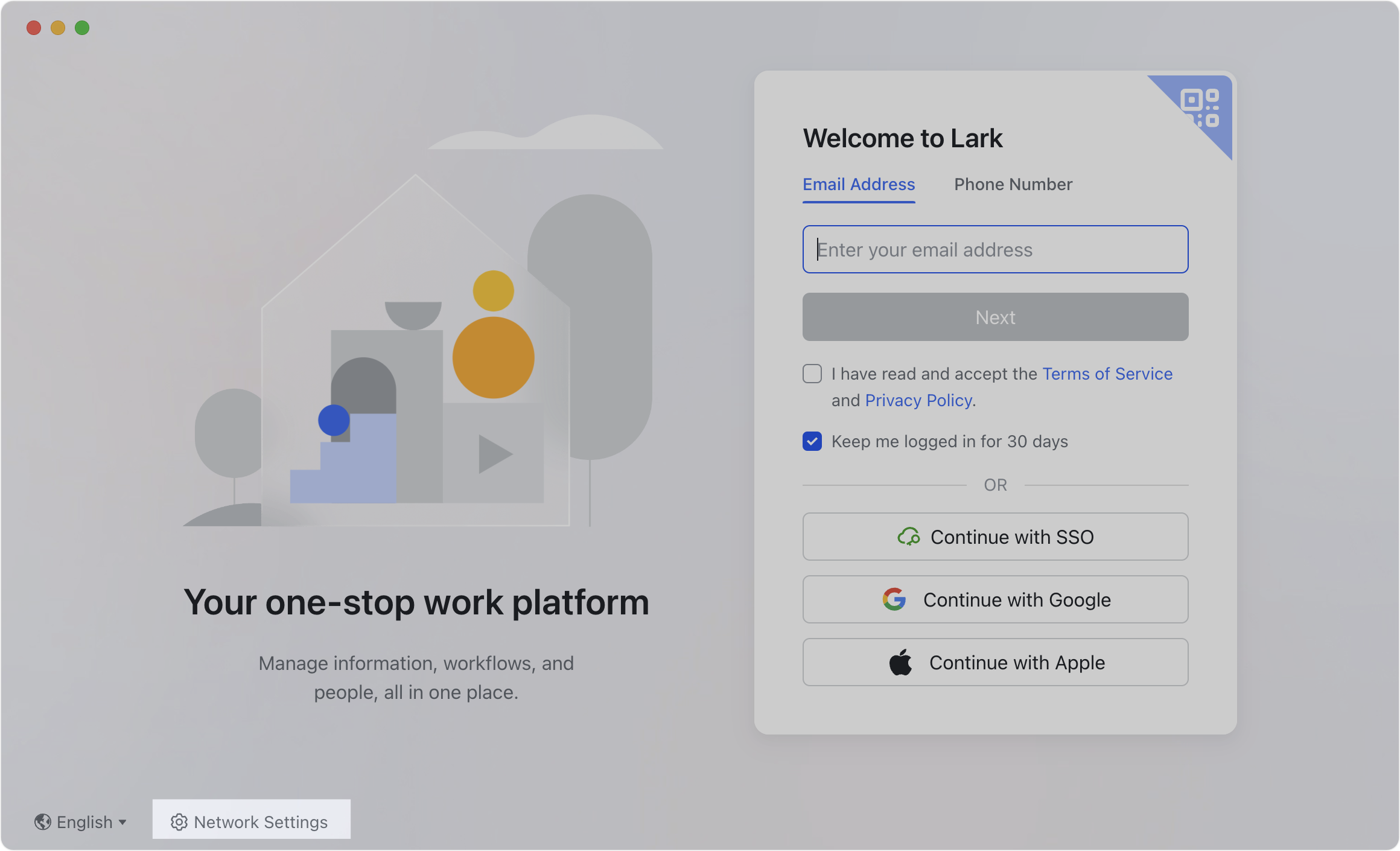 Enable a Google account or Apple ID to be used for login