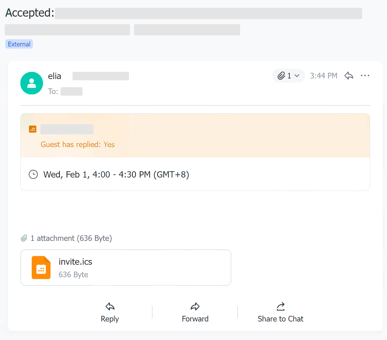 Send event invitations by email