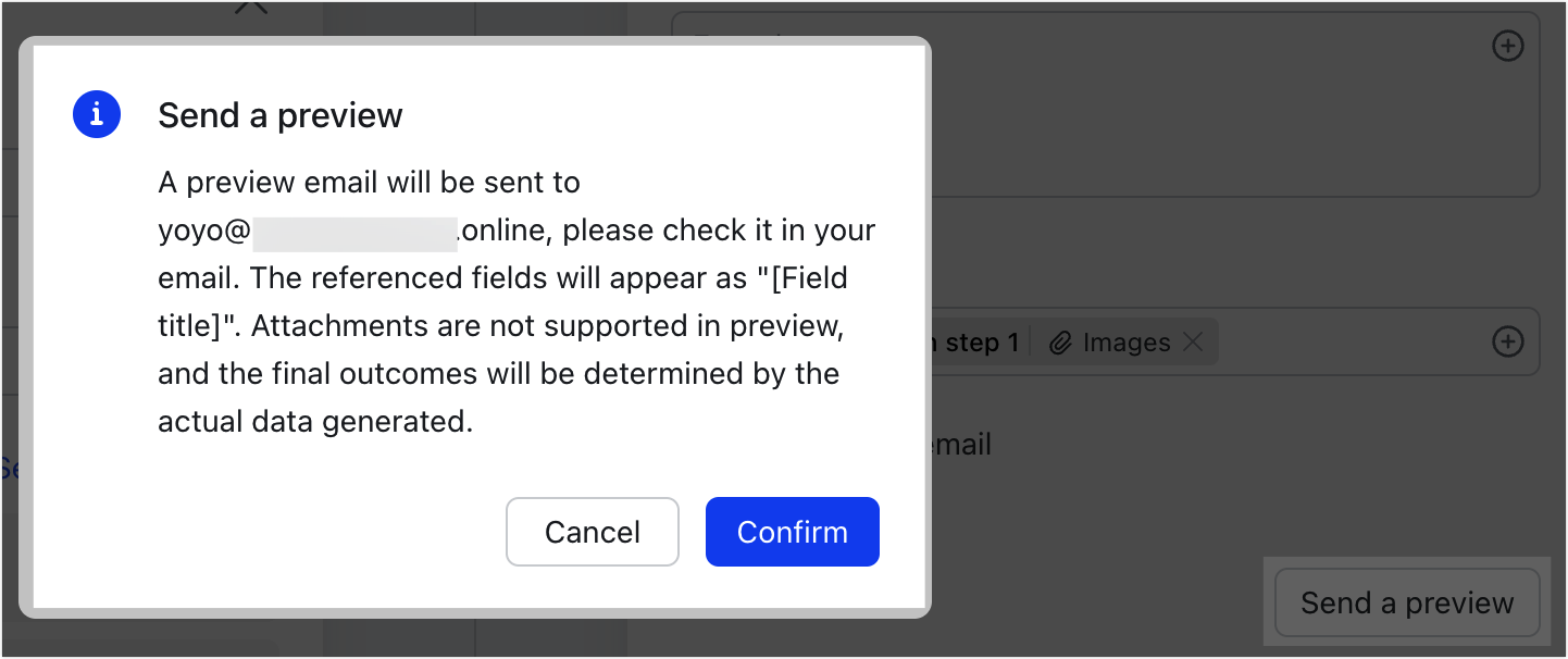 Send emails using automation