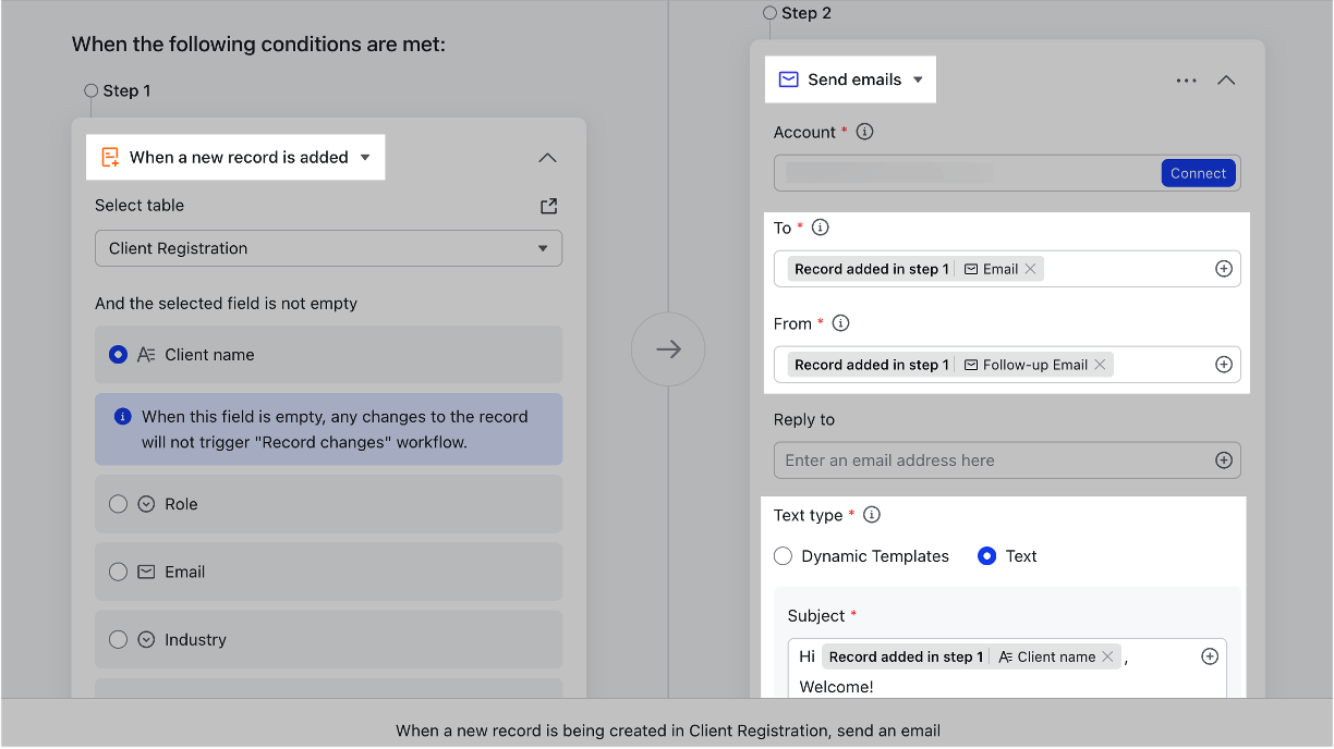 Automatically send emails with SendGrid