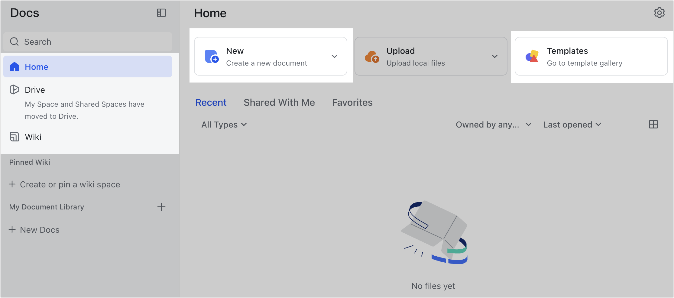 Use templates in Lark Docs