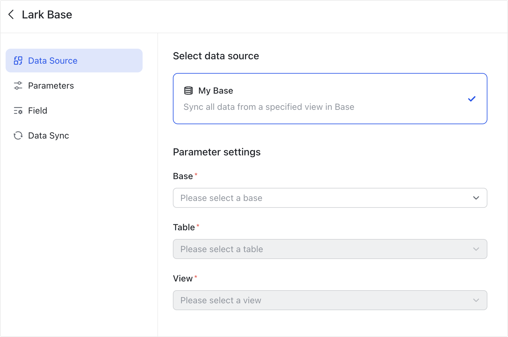 Sync data between bases