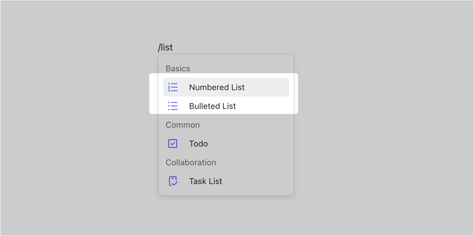 Use numbered and bulleted lists in Docs