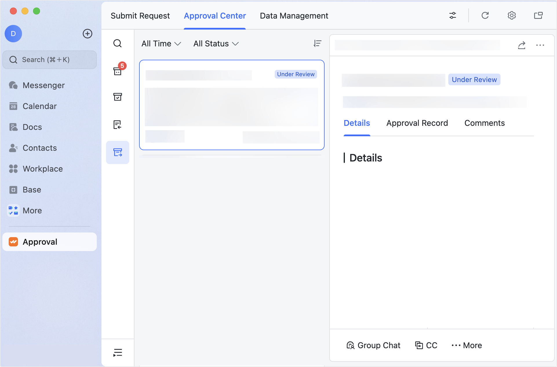 Get started with requesting approval
