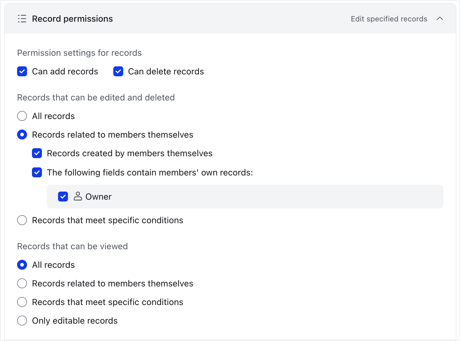 Overview of record and field permissions in advanced permissions