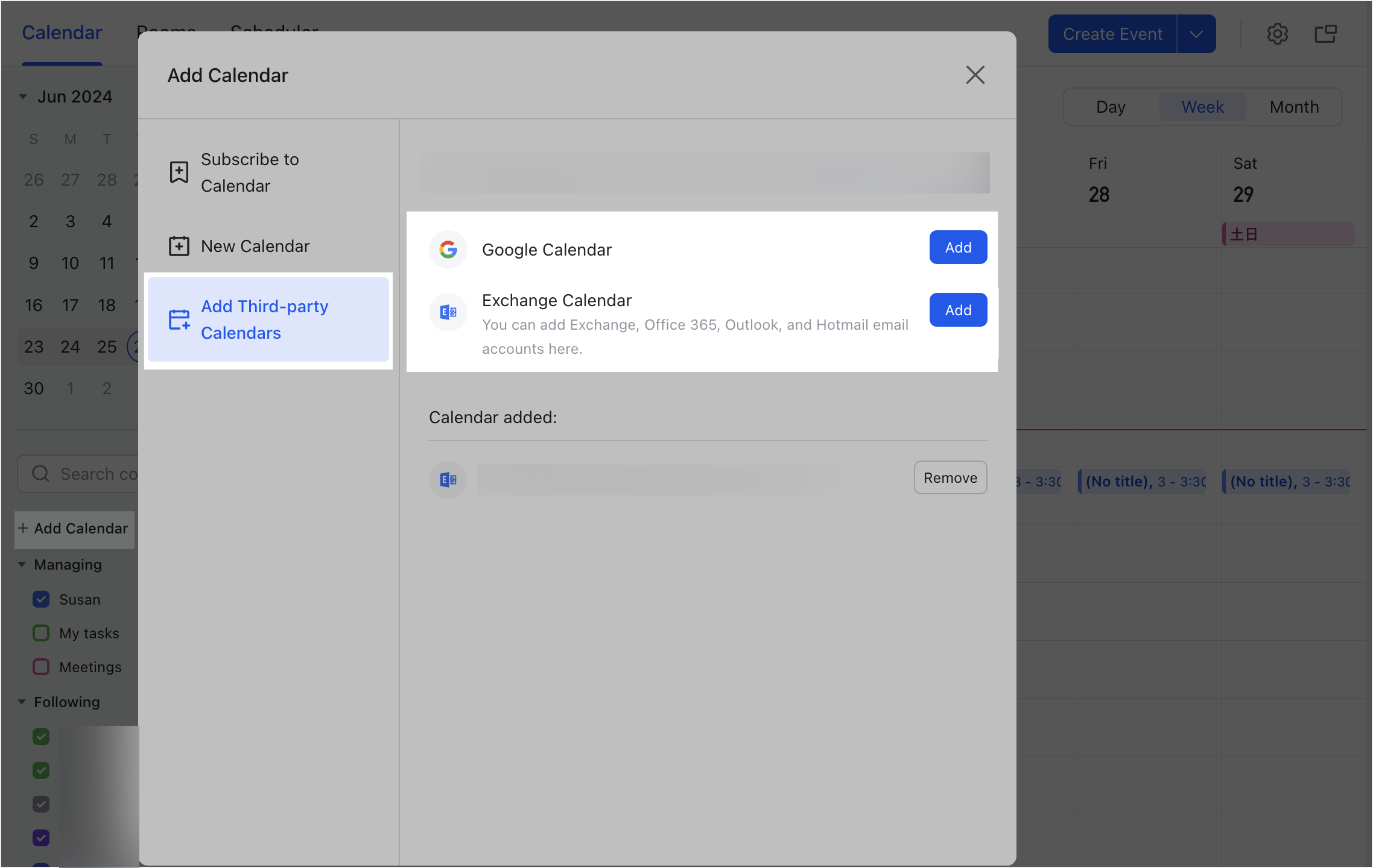 Perform a one-way sync from Google Calendar to Lark Calendar
