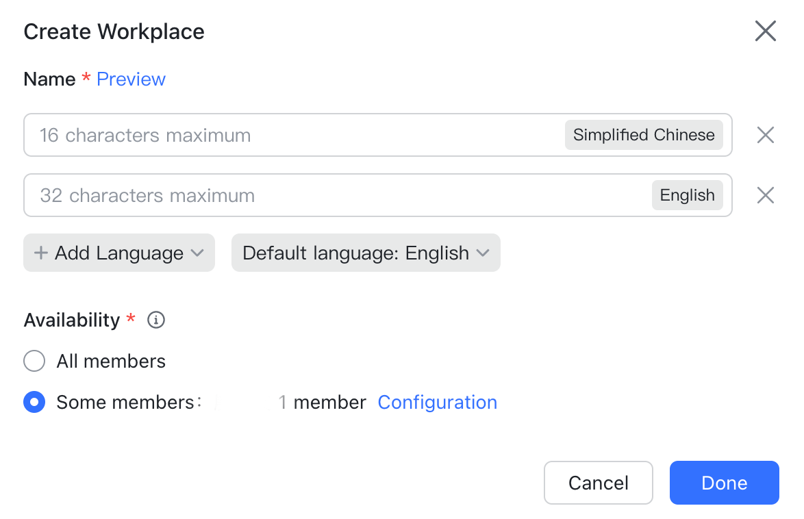 Create a Custom Workplace
