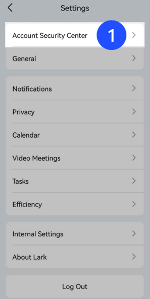 Manage Lark login method and contact information