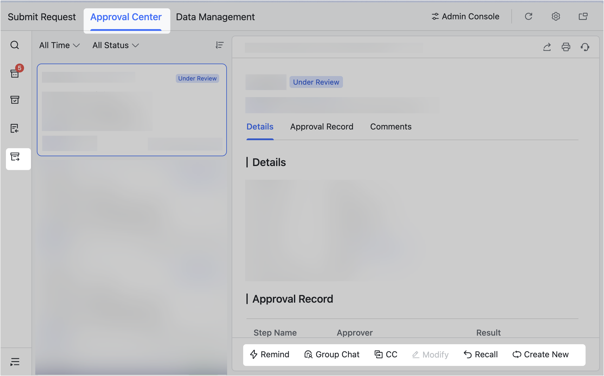 Get started with requesting approval