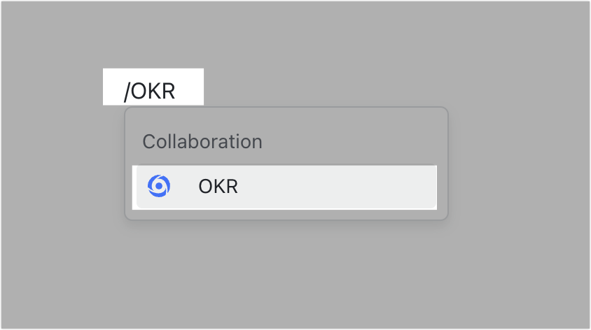 Insert OKRs in Docs