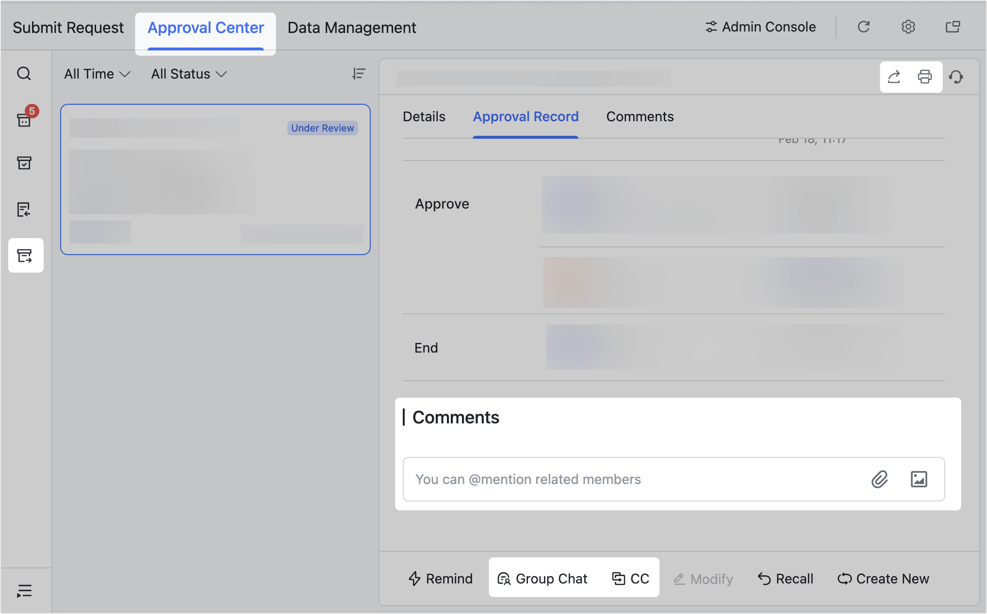 Get started with requesting approval