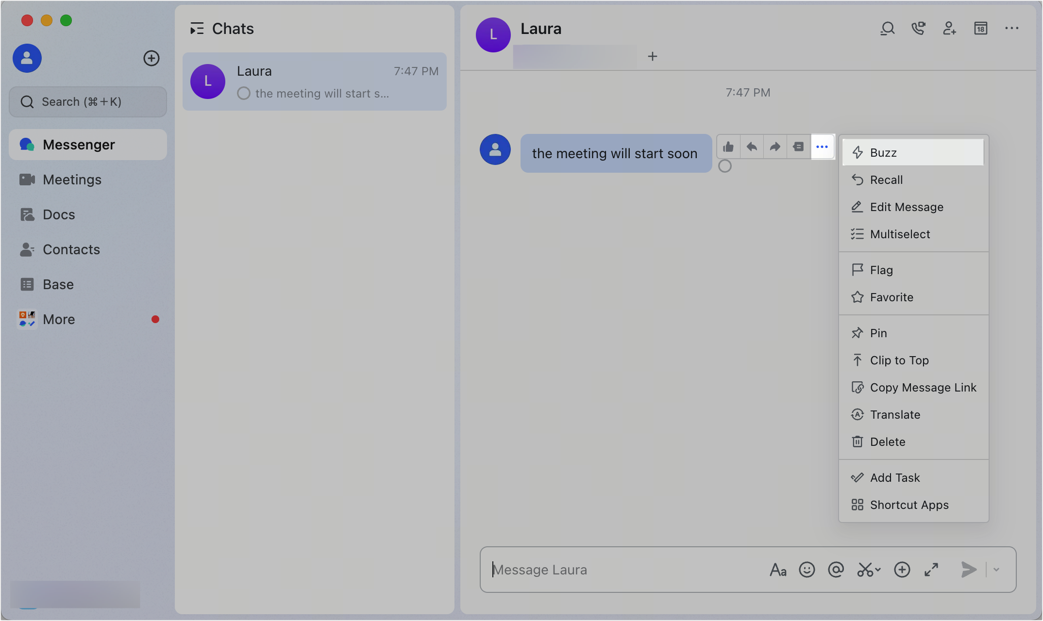 Use the Buzz feature