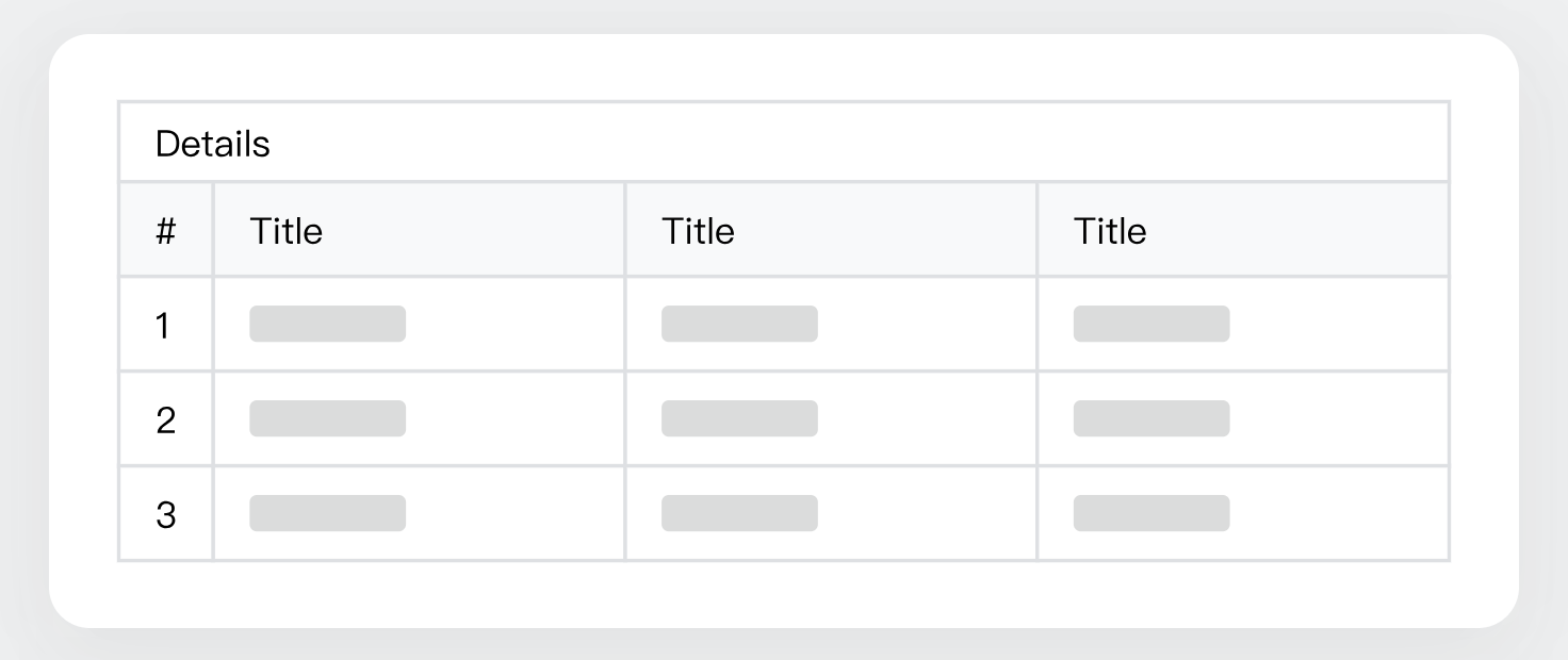 Admin | Use the Details/Table widget