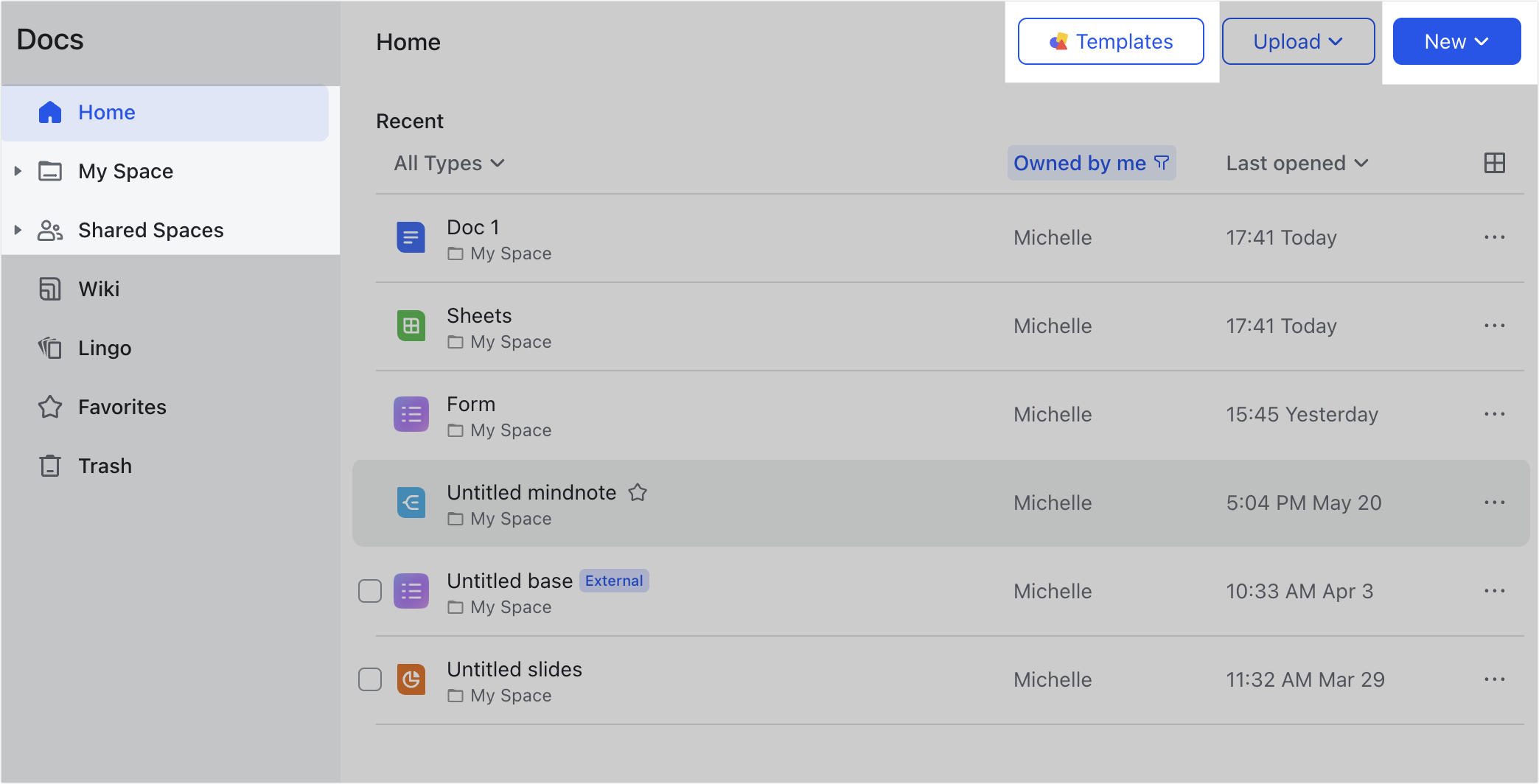 Use templates in Lark Docs