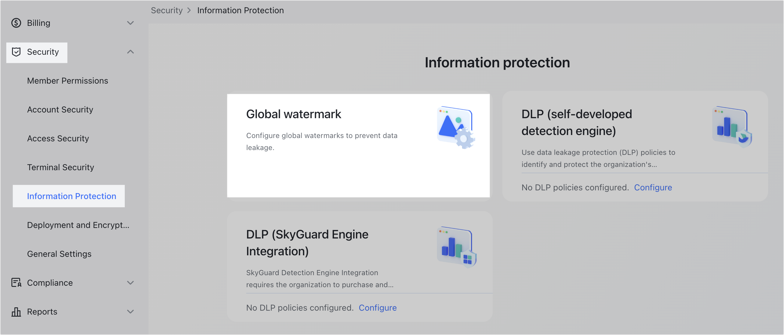 Admin | Turn on the global watermark